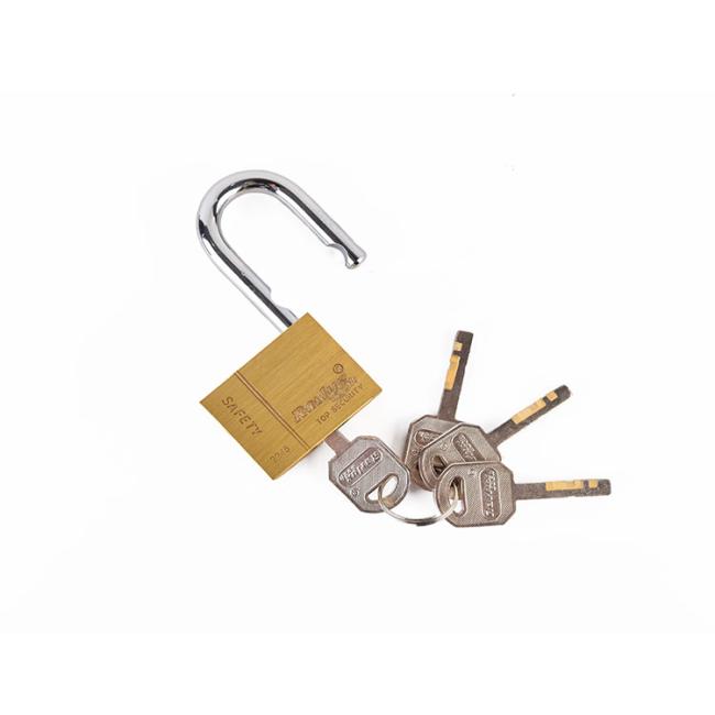 Brass padlock security demonstration