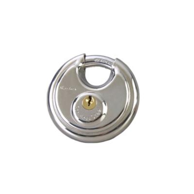 China Rarlux 60-90mm Solid Padlock Anti-theft protection Discus Stainless Steel Padlock for sale
