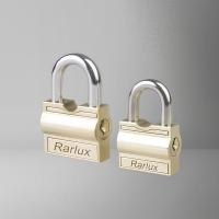 China Rarlux Solid Body Padlock Drum-shaped Side Opening Brass Padlock for sale
