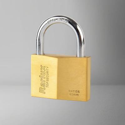 China Rarlux Best Padlock Rhombic Brass Padlock with 3 Nickel-plated Keys for sale