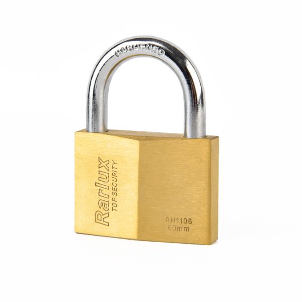 Quality Rarlux Top Security Solid Padlock 3 Nickel-plated Keys Brass Padlock for sale