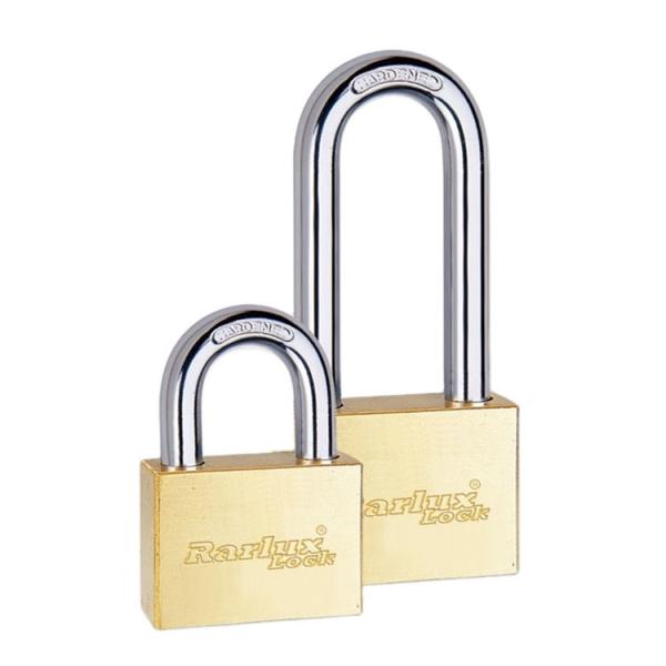 Quality 40-70mm High Security Padlock Brass Copper square Brass Padlock Solid Padlock for sale