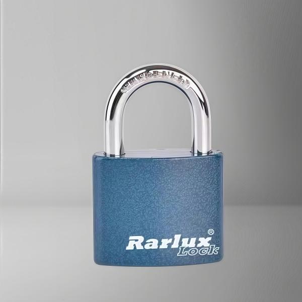 Quality Rarlux 38-75mm Padlock Iron Body Best Padlock Blue Plastic Painted Surface Iron Padlock with Brass Keys or Iron Keys for sale
