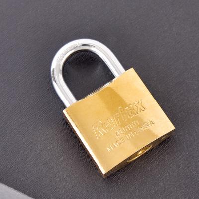 China 30/40/50/60mm Security Padlock Eco-Friendly High Quality Iron Lock Body Chrome Plated Surface Steel Key for sale