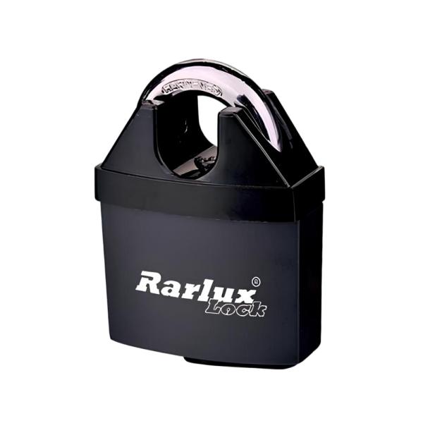 Quality Rarlux Iron Durable High Safety Waterproof Disc Padlock Shackle Protection Plastic Cover 4 Keys 55mm/65mm CN;ZHE ISO Certified for sale