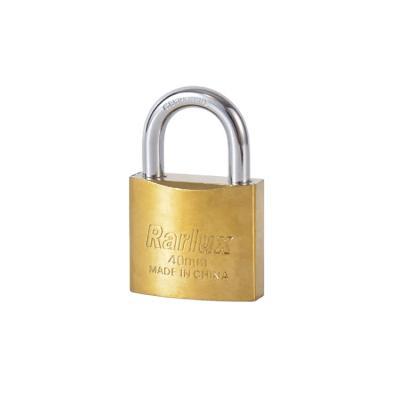 China Hot Sale Iron Lock Cheap and Popular Gold Plated or Nickel Plated or Chrome Plated Arc Type Padlock for sale