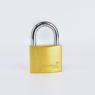 China 20mm Durable High Quality Brass Cylinder Spray-paint Arc Type Iron Padlock with 3 Keys ISO9001 Certified for sale