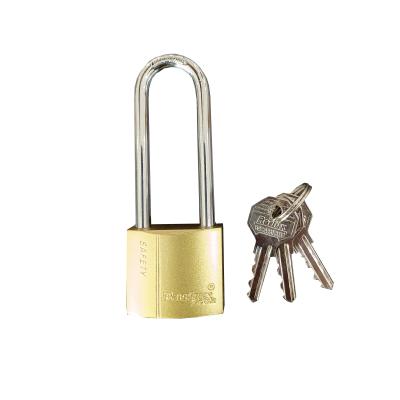China Security 25mm Hardened Long Shackle Padlock Anti-cut Iron Padlock for sale