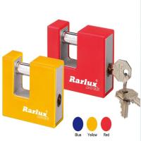 China 70/80/90mm Iron Padlock Plastic Cover Rectangular Lock Master Lock for sale