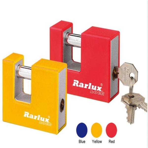 Quality 70/80/90mm Iron Padlock Plastic Cover Rectangular Lock Master Lock for sale