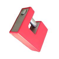 China 70/80/90mm Iron Padlock Plastic Cover Rectangular Lock Master Lock for sale