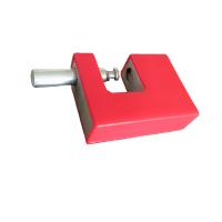 China 70/80/90mm Iron Padlock Plastic Cover Rectangular Lock Master Lock for sale