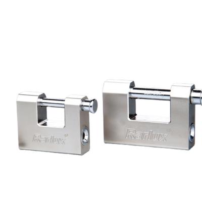 China Rarlux High Quality  Nickel-plated Iron Anti-cut Padlock Vane Keys Rectangular Padlock for sale