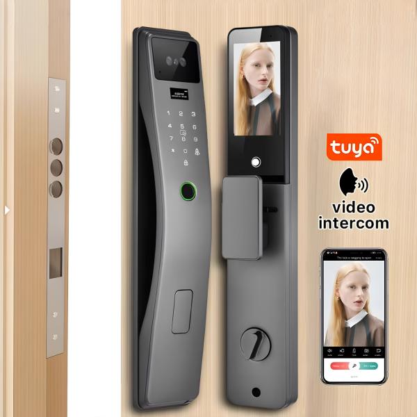 Quality Tuya Smart Aluminum Alloy Fingerprint & 3D Face Recognition Lock with WiFi App for sale