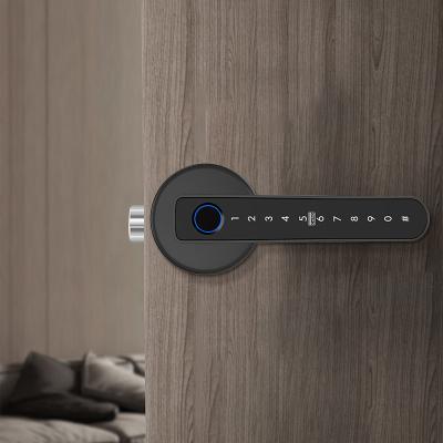 China Tuya  Smart Lock Electronic Keypad Entry Door Auto Lock Password Smart Handle Fingerprint Door Lock for sale