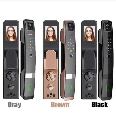 China 2024 Latest 3D Face Recognition Smart Finger Print Padlock Lock Security Smart WiFi Automatic Door Lock Smart Padlock for sale