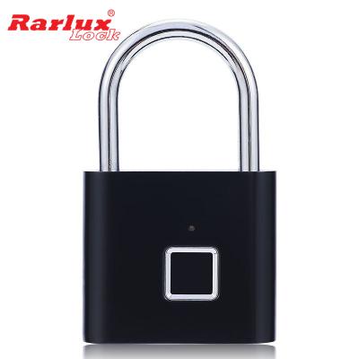 China Factory Electronic USB Fingerprint Padlock Charging Portable Zinc Alloy Smart Eco-Friendly 10 Sets Fingerprints RARLUX SY11 for sale