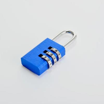 China Custom Logo Anti-Theft 3-Digit Password Combination Padlock Gym Use Durable High Safety Solid Aluminum 60mm Model 213 4 Code for sale