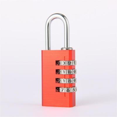 China 28MM 4-Digit Password Combination Padlock Chrome Plated Aluminum Double Blister RARLUX AM Model for sale
