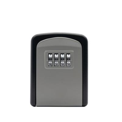 China Solid High Quality 4 Digits Wall Mounted Password Safe Lock Box Burglary Locks for Home Business Key Storage for sale