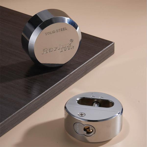 Quality SOLID STEEL HIDDEN SHACKLE PADLOCK [PUCK PADLOCK] for sale