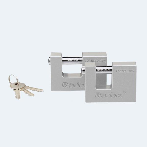 Quality IRON RECTANGULAR PADLOGK (SLIVER PAINTED) for sale