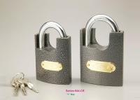China SHAGKLE PROTECTED PLASTIG PAINTED IRON PADLOCK for sale