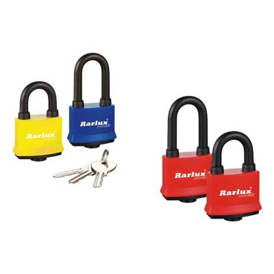 China SOLID IRON PADLOCK WITH PLASTIC COVER for sale