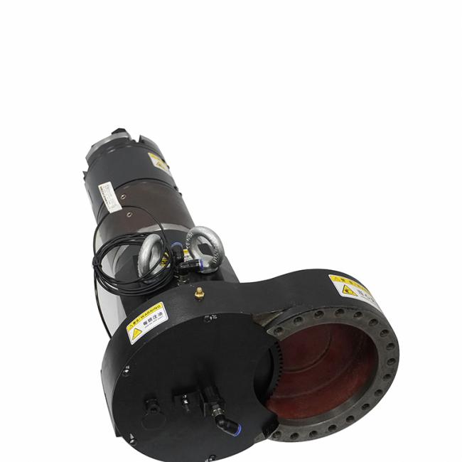 Four-Jaw Double-Action Pneumatic Precision Rotary Feeding Chuck R125s For Metal Processing For Industrial Machinery Laser Cutting Chuck With Wide Clamping Range