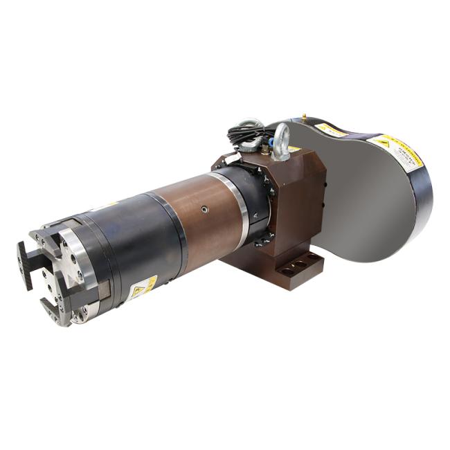 Four-Jaw Double-Action Pneumatic Precision Rotary Feeding Chuck R125s For Metal Processing For Industrial Machinery Laser Cutting Chuck With Wide Clamping Range