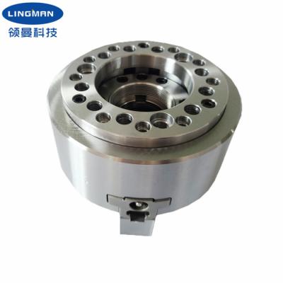 China 3-jaw hueco Chuck Hydraulic Power Chuck para la cortadora del tubo en venta