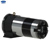 China Medium Solid 4 Jaws Laser Rotary Chuck Lever Type Feeding Chuck 110mm Center Height 500rpm for sale