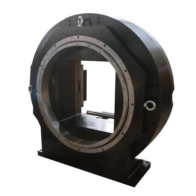 China Lingman 520mm Heavy Duty Large Through Hole Laser Rotary Chuck For Cutting Large Tubes On A Laser Tube Cutter Automatic Pneumatic Chuck for sale