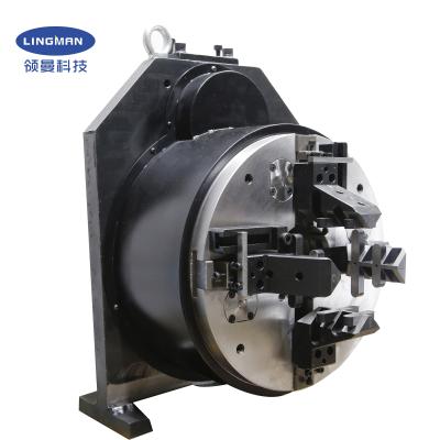 China Pull Material 4-jaw Full-Stroke Single Chuck F90BF for Laser Cutting for sale