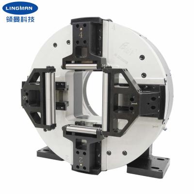 China High-quality Precision Models Four-Jaw  Full Stroke Main Pneumatic Chuck for Pipe Cutting Machine for CNC Machine Tools for sale