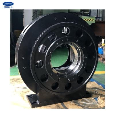 中国 3年保証付き空気圧ロータリーチャック 6.5kg・m² 回転慣性、レーザー管切断用129kg回転部品重量 販売のため