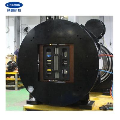 중국 사각 구멍 공압 레이저 척, 180mm 클로 스트로크, 4.5KN 클램핑력, 0.4-0.9MPa 허용 압력, 파이프 절단용 판매용