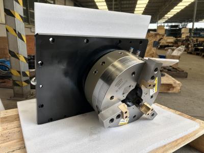 China Customizable High Precision 150r/min Three-Jaw Pneumatic Rotary Chuck for CNC Lathe for sale