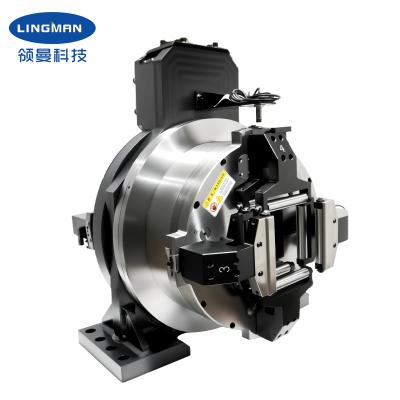 China LINGMAN Full-Stroke Double-Acting Pneumatic Chuck – High Precision Synchronous Clamping For Up To 130mm Pipe Tube for sale