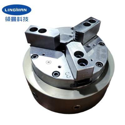 China 160mm Front Mounted Pneumatic Rotary Chuck with 2300R/Min Speed for CNC Machine and Laser Cutting for sale