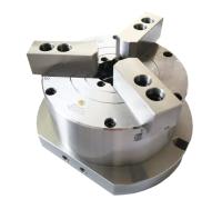 China CK110TQ-VH-3 Stainless Steel 3-Jaw Vertical Pneumatic Chuck for CNC Lathe with 14KN Clamping Force and 3-115mm Range for sale