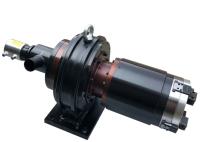 China ISO9001 Medium Solid Double Acting 4 Jaw Power Chuck W165J with 33mm Claw Stroke and 4.3KN Clamping Force for sale
