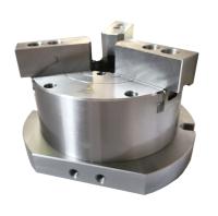 China CNC Hydraulic 3 Jaw Solid Power Lathe Chuck 8 Inch 250mm Wedge Type for sale