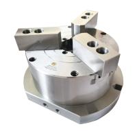 China CNC Hydraulic 3 Jaw Solid Power Lathe Chuck 8 Inch 250mm Wedge Type for sale
