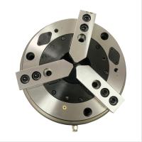China BK80TQ Front Mounted Pneumatic 3 Jaw Chuck with 80mm Hole Diameter and 4200 RPM Speed for CNC Laser Tube Cutting for sale