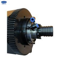 China New Design Central Solid Four Claw Feeding Chuck 320mm Clamping Range 400 r/min for Lathe for sale