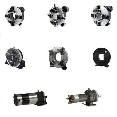 China Main Front Chuck Rear Feeding Chuck Double Acting Pneumatic Rotary Chuck for sale