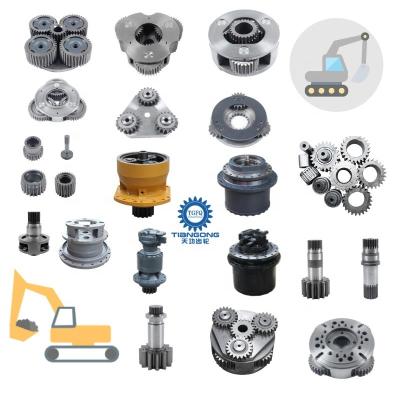 China Peças sobressalentes de escavadeira TGFQ Crawler Final Drive Travel Gearbox com caixa de engrenagem solar à venda