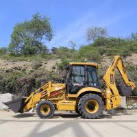 China Construction Works Carraro Axles Backhoe Loader With Variable Attachments for sale