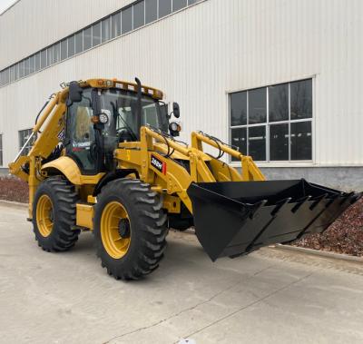 China 10.6Ton 4CX Backhoe Loader:SHANMON388H Sturdy And Flexible Earth Moving Equipment Te koop
